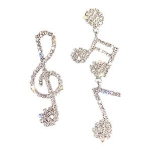 Private Label | Jewelry | Enchanting Musical Notes Rhinestone ...